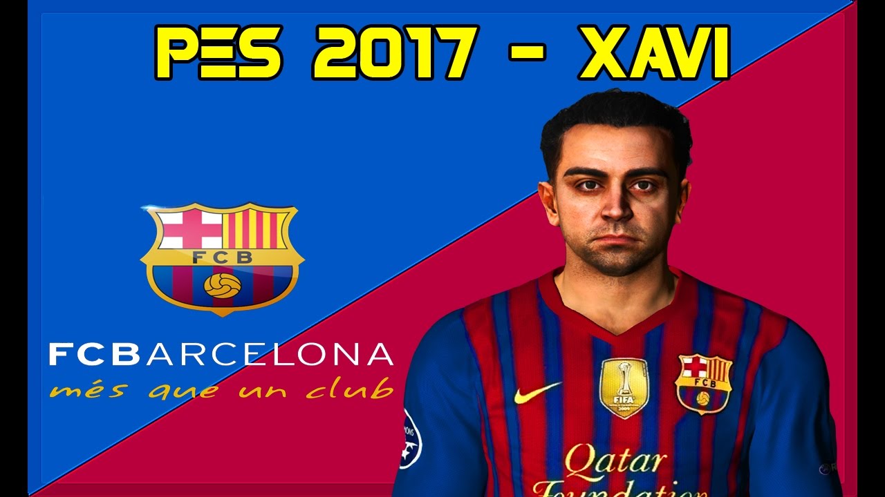 PES 2017 LEGENDS - XAVI FACE OFICIAL KONAMI - PC - YouTube