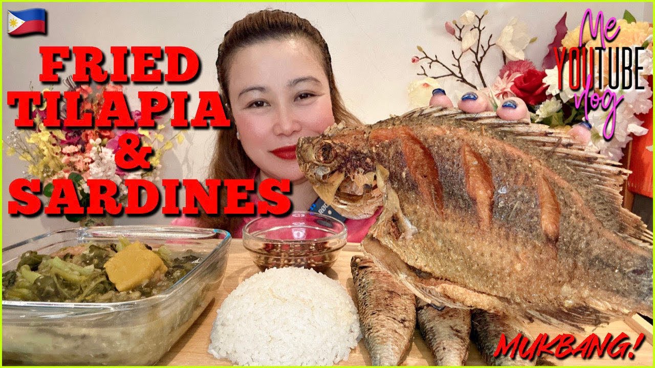 Fried fish Mukbang Ginisang Monggo #lutongbahay #filipinofood # ...