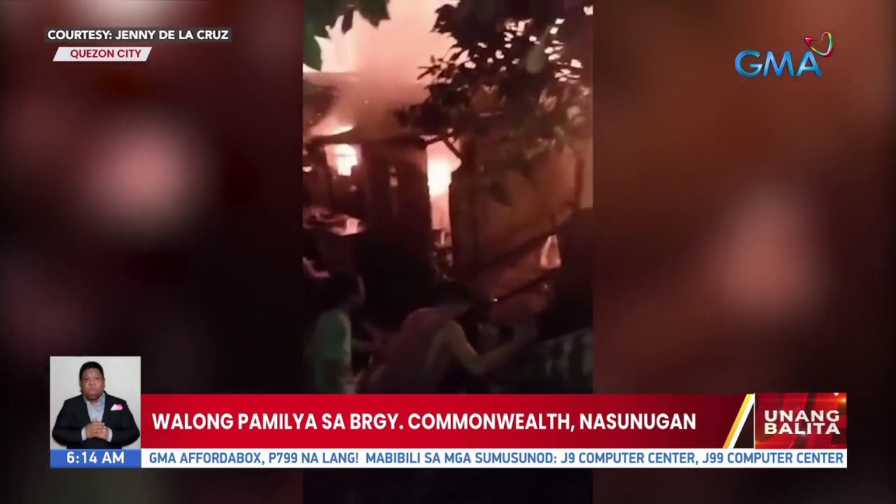 Walong pamilya sa Brgy. Commonwealth, nasunugan | UB - YouTube