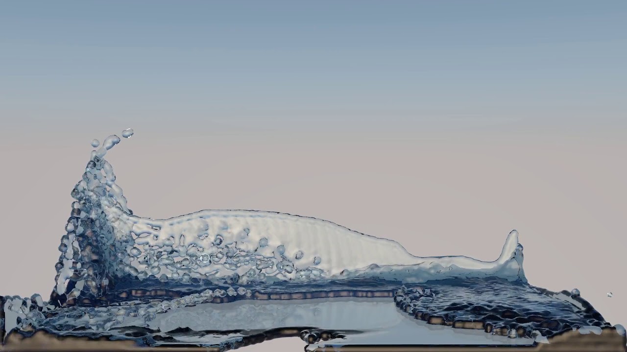 Liquid Simulation X Particles c4d - YouTube