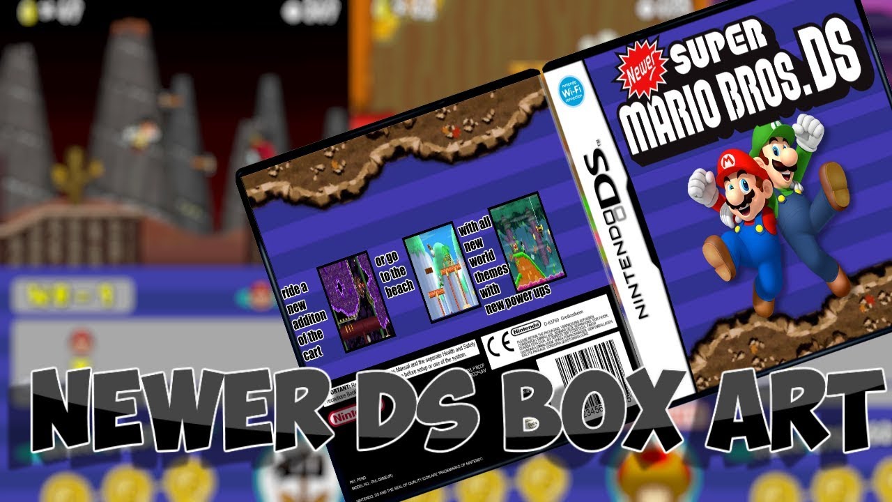 Newer Super Mario Bros DS - Box Art - YouTube