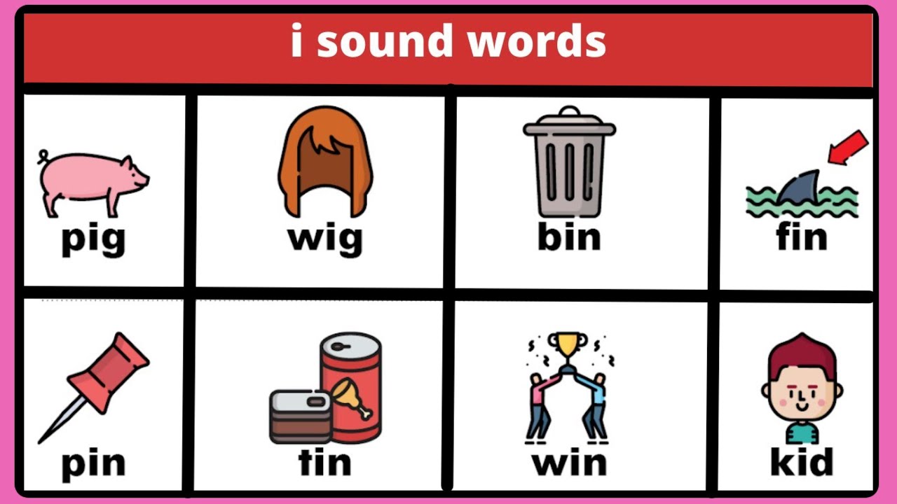 i sound words| three letter words| cvc words| phonics| toddlerscamp ...