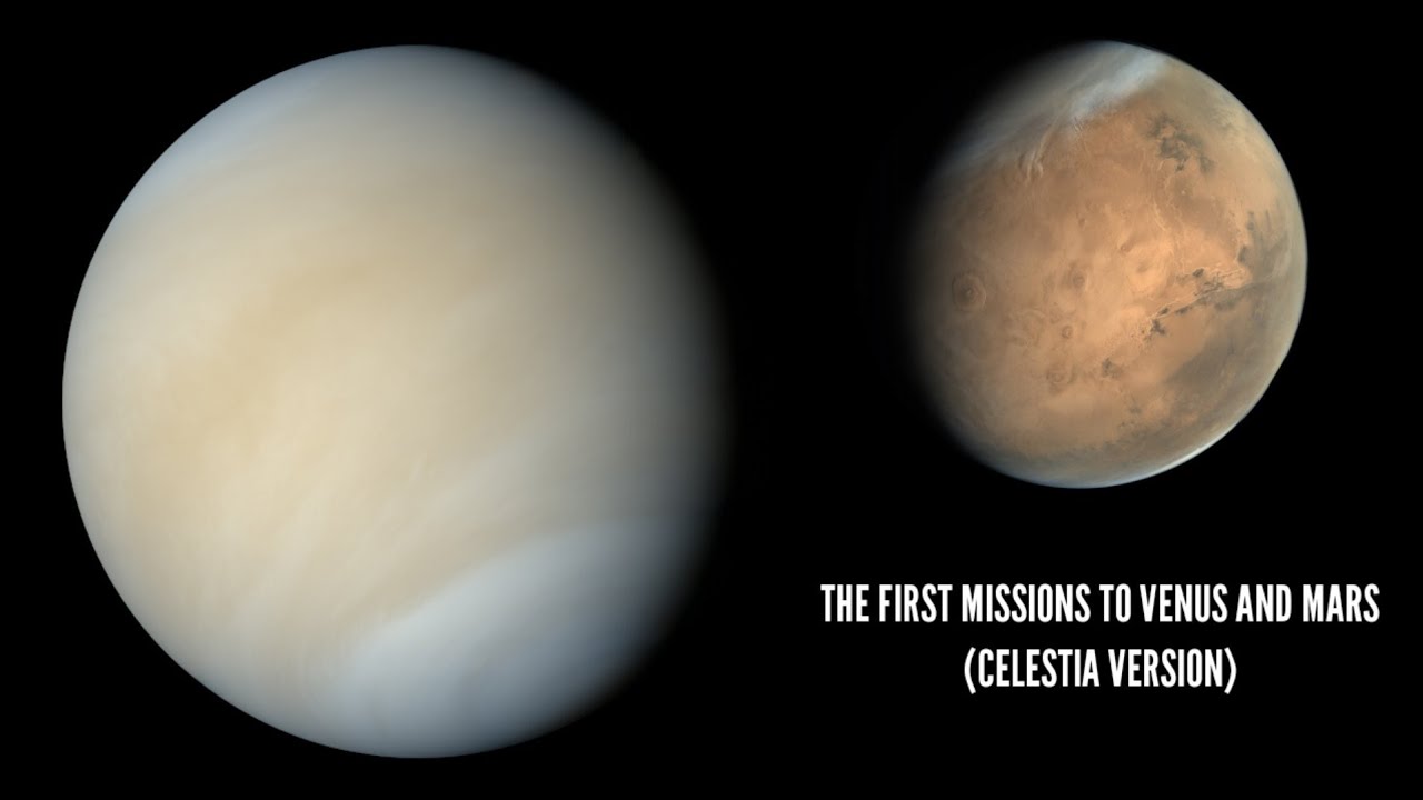 The First Missions To Venus and Mars (Celestia Version) - YouTube