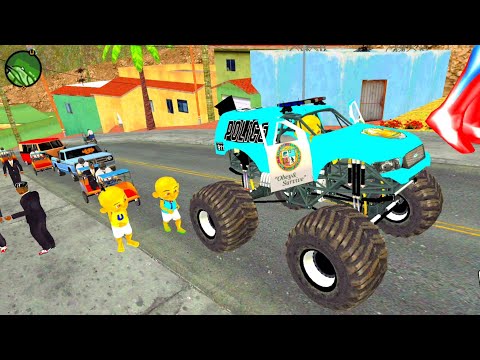 Upin ipin Naik Mobil Polisi Monster Biru terbaru , kaget temukan kembaran Upin 🤣 Dunia Oyya