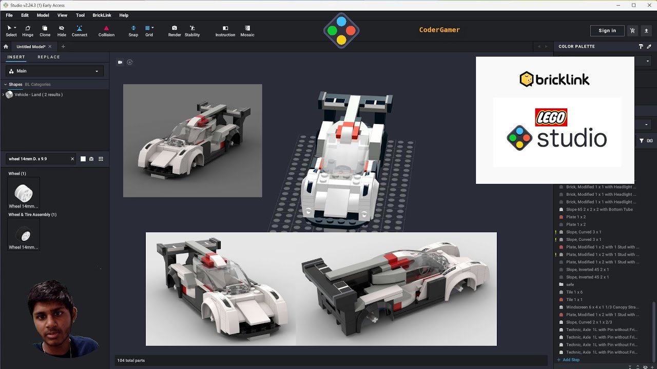 Lego Studio : Audi R18 : 20240505 - YouTube