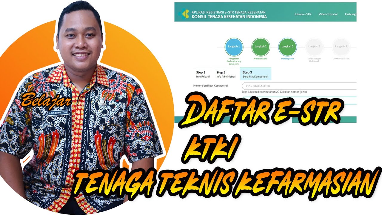 Daftar E-STR KTKI Tenaga Teknis Kefarmasian (TTK) 2024 - YouTube