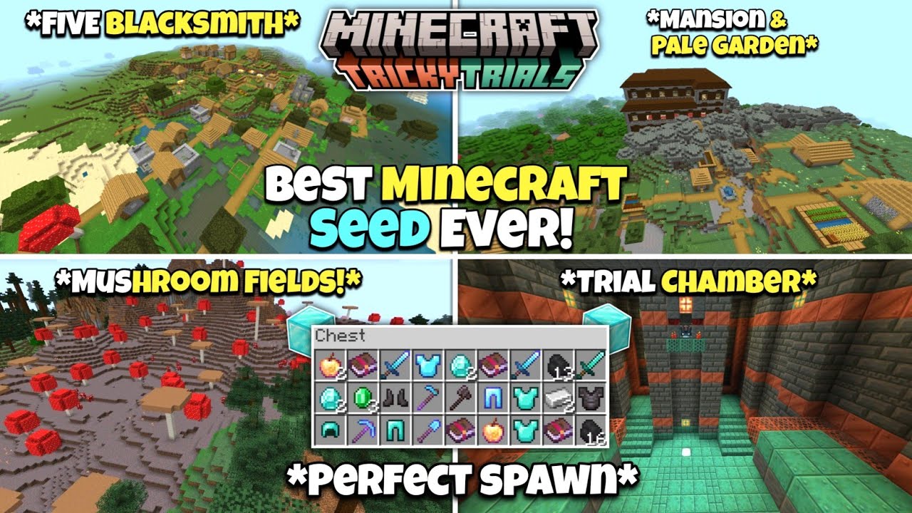 🔥 Minecraft 1.21 Bedrock & PE God Seed | 5 Blacksmith Village ...