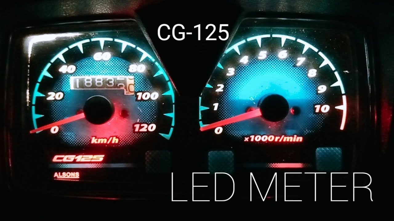 How to convert honda cg 125 meter into led meter - YouTube