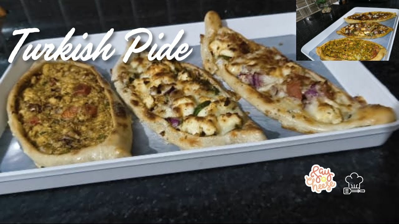 Vegetarian Turkish pide recipe- might be better than pizza - YouTube