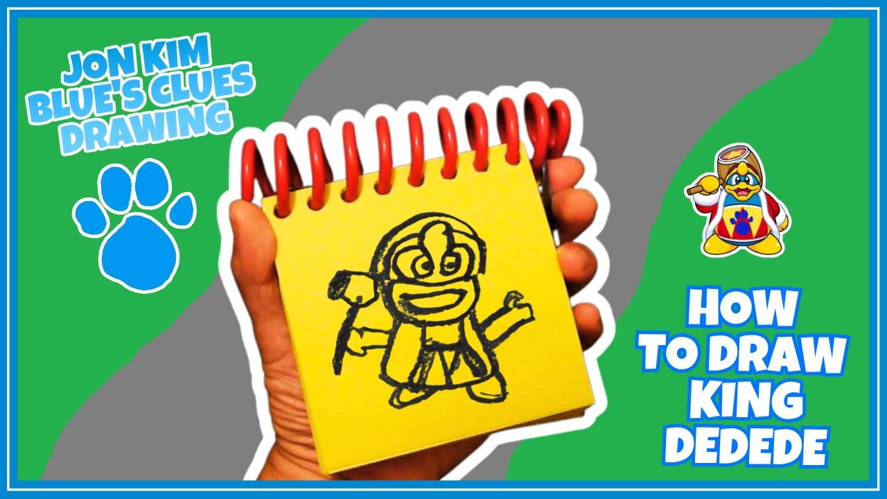 Jon Kim Blue's Clues Drawing - How To Draw King Dedede - YouTube