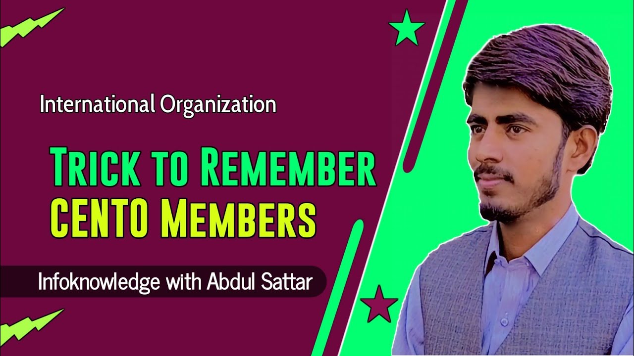 CENTO Members || Trick to Remember ll Mnemonics || CSS, PMS, PPSC ...