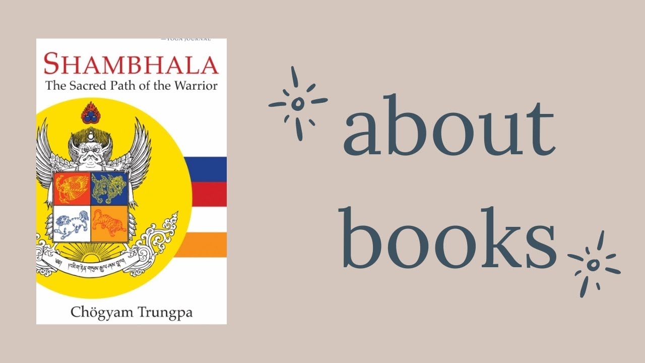 about books | shambala path of the sacred warrior - YouTube