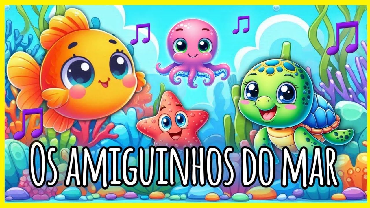 Os amiguinhos do mar | Música animada 🎶 - YouTube