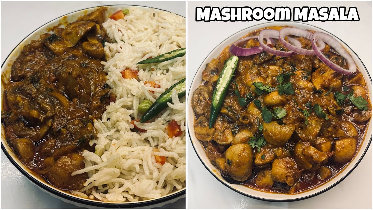 Mushroom masala restaurant style |Dinner recipe| मशरुम मसाला | Mushroom ...