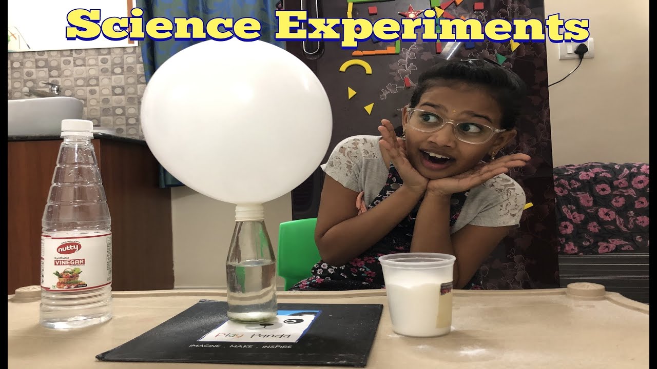 Science Experiments | Balloon blowing & Color changing Experiment ...