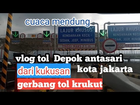 vlog tol Depok antasari kukusan gerbang krukut - YouTube