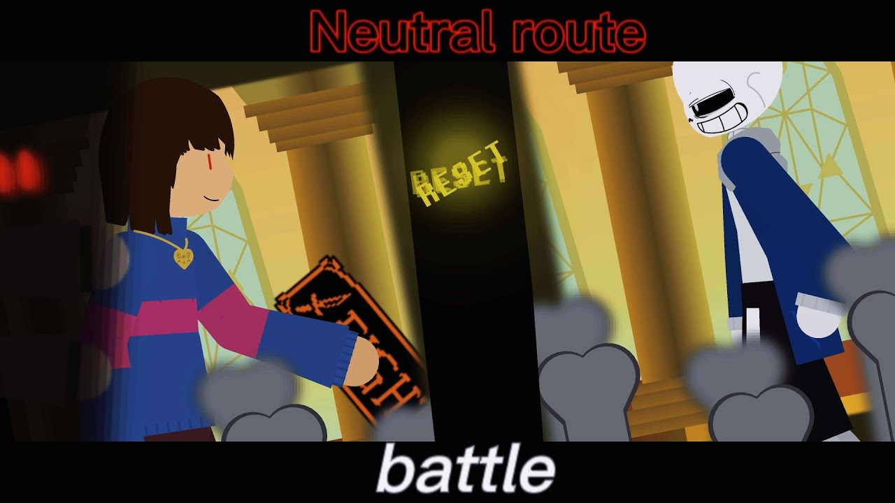 Sans fight neutral route\\new intro// - YouTube