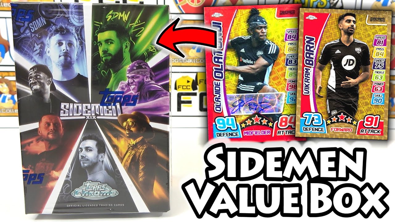 EXCLUSIVE MATCH ATTAX CARDS | NEW Topps Chrome Sidemen 2023/24 Value ...