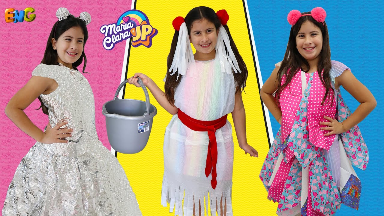 Maria Clara makes a new Dress for Birthday - Cool DIY Ideas - YouTube