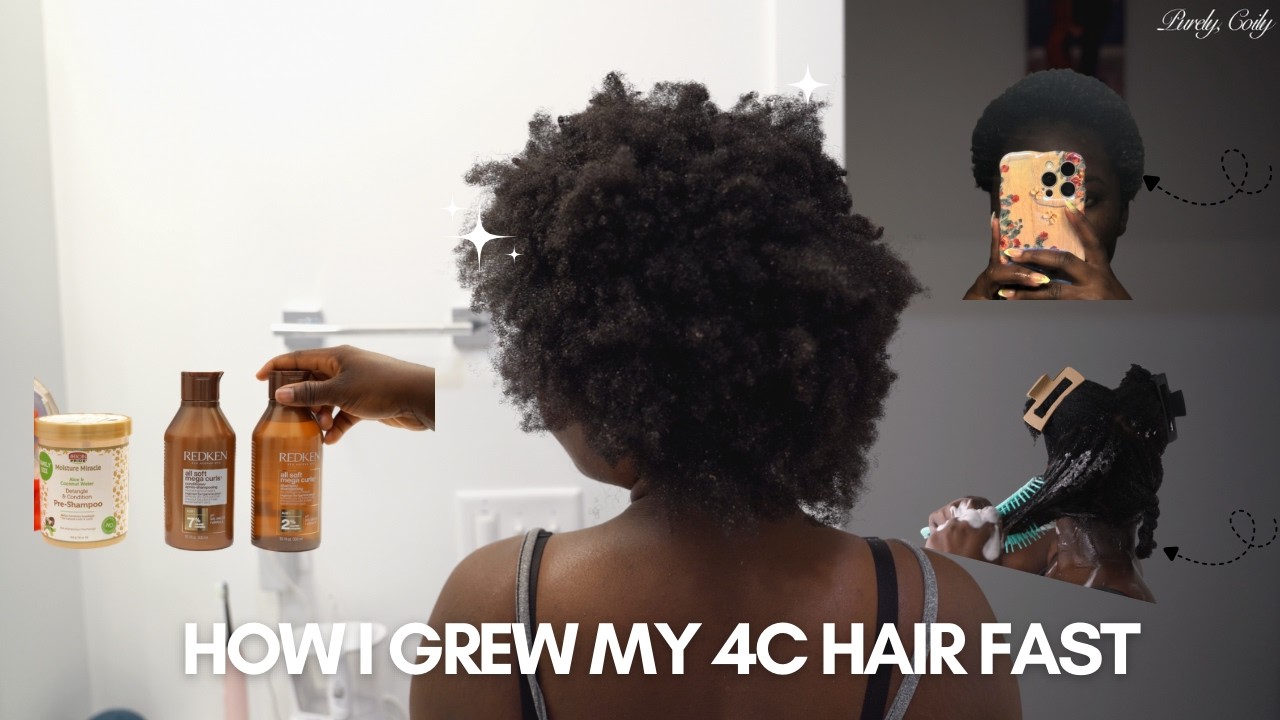 How I Grow My 4C Hair FAST | Real Tips + Protective Styles That ...