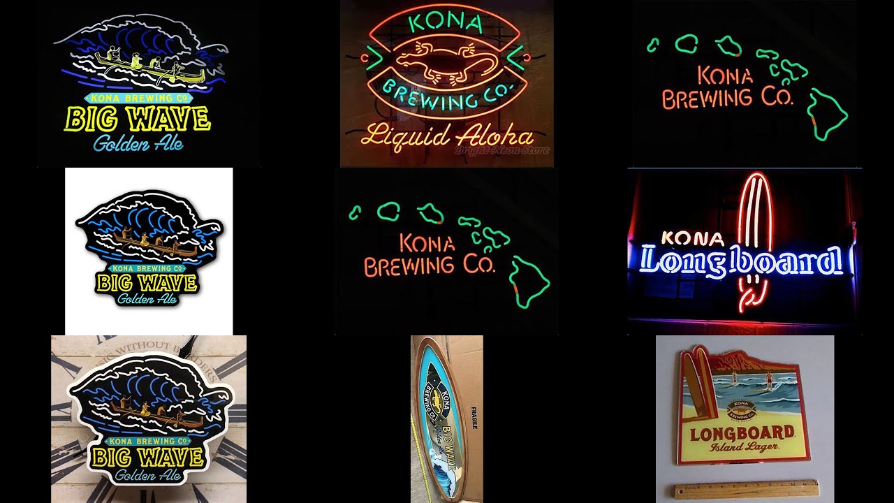 Kona big wave neon sign - YouTube
