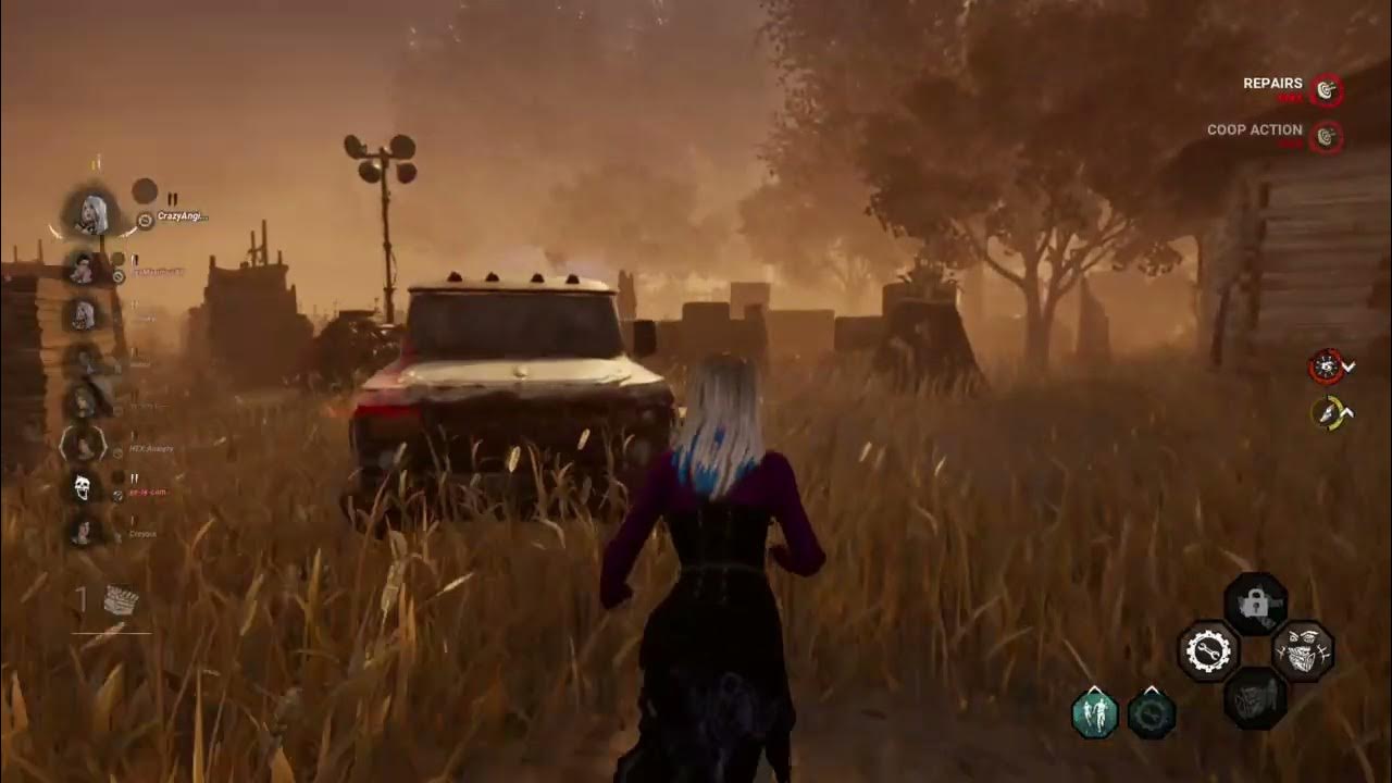 2 vs 8 escaping the Horror Land of 2 Killers in Dead by Daylight - YouTube