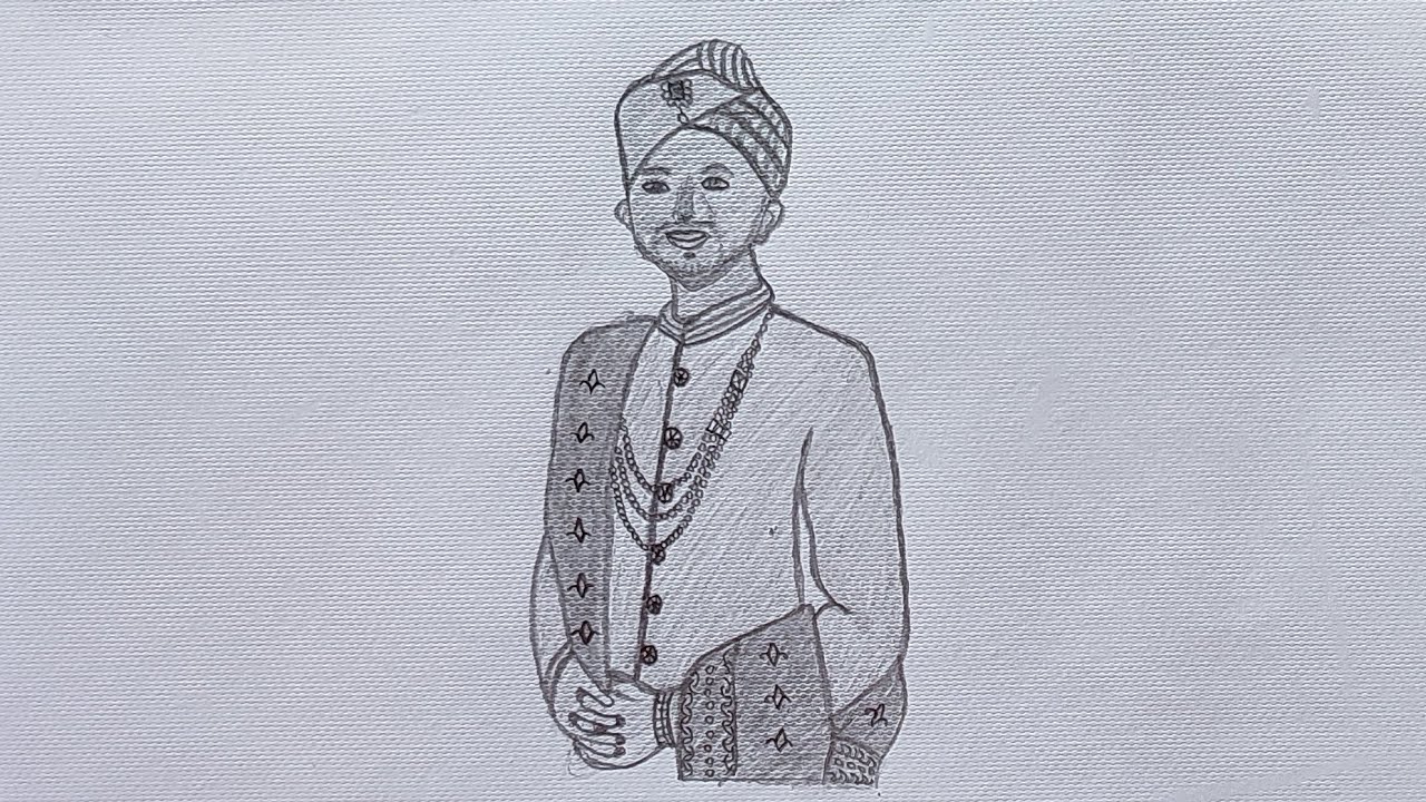 Easy daman drawing | Drawing tutorial for beginner's pencil step by ...