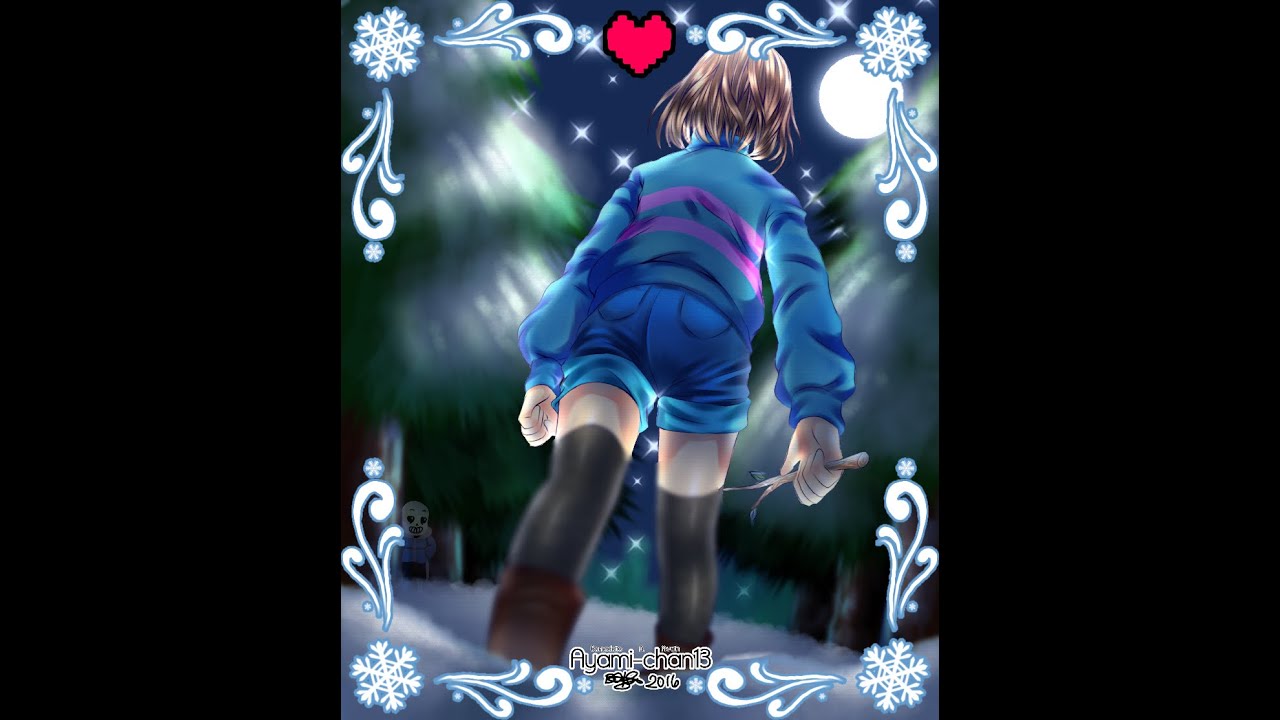 Snowdin Forest [Undertale Fan Art] Digital Fingerpainting Speedpaint ...