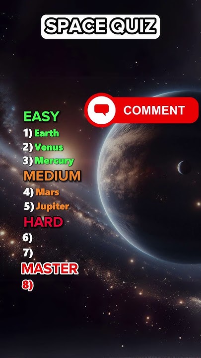 Space Quiz! Identify These Solar System Planets - YouTube