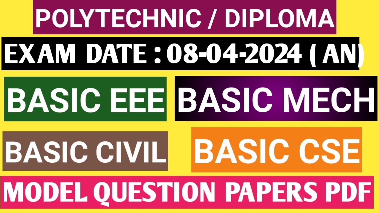 FIRST YEAR SECOND SEMESTER #BEEE #BCE #BCSE #BCIVIL #FIRSTYEAR | #MODEL ...