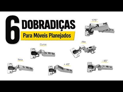 As 6 Dobradiças Mais Utilizadas em Móveis Planejados