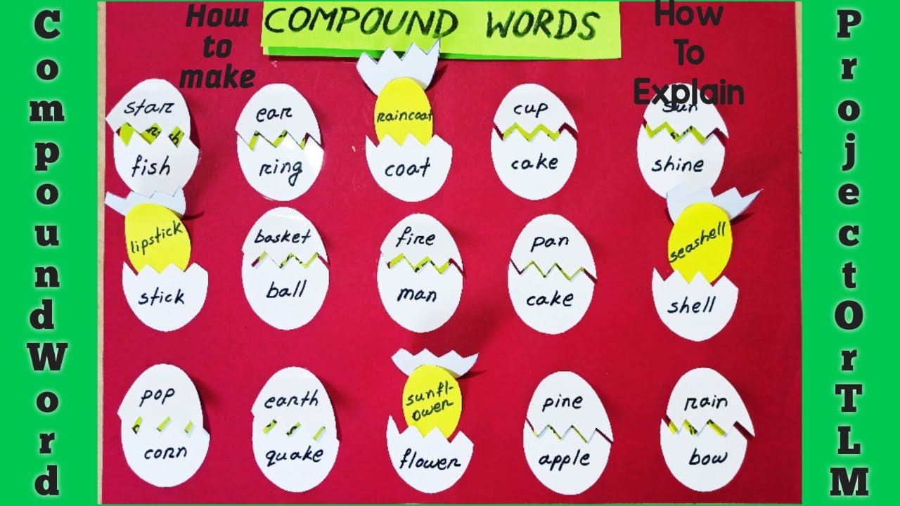 Compound Word TLM | Primary School TLM | How To Make And Explain An ...