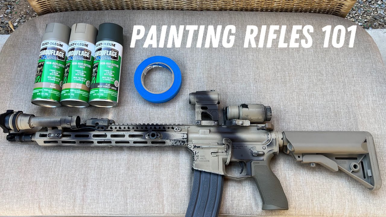 How to paint your rifle 101 - YouTube