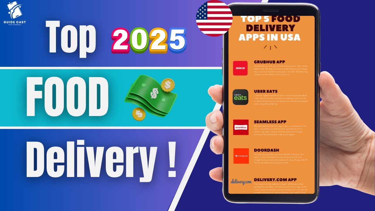 Top 5 Food Delivery Apps in the US (2025 Ranked) - YouTube