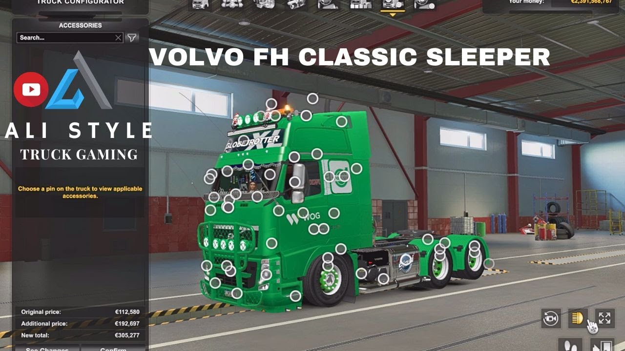 Euro Truck Simulator 2 (v 1.47) Volvo FH Classic Sleeper Mega Tuning ...