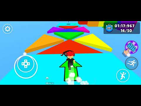 Obby Parkour Koşucu Oyunu oynuyoruz.