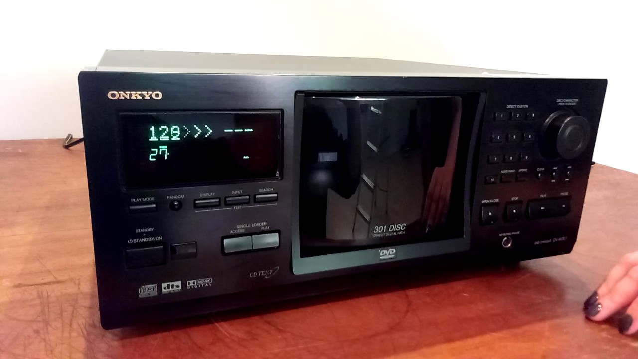 ONKYO DVD CHANGER 301 DISCOS DV-M301 - YouTube