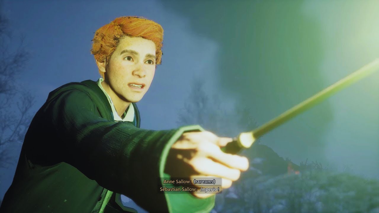 Last Resort! Sebastian Casts Imperio - Scene: Hogwarts Legacy - YouTube