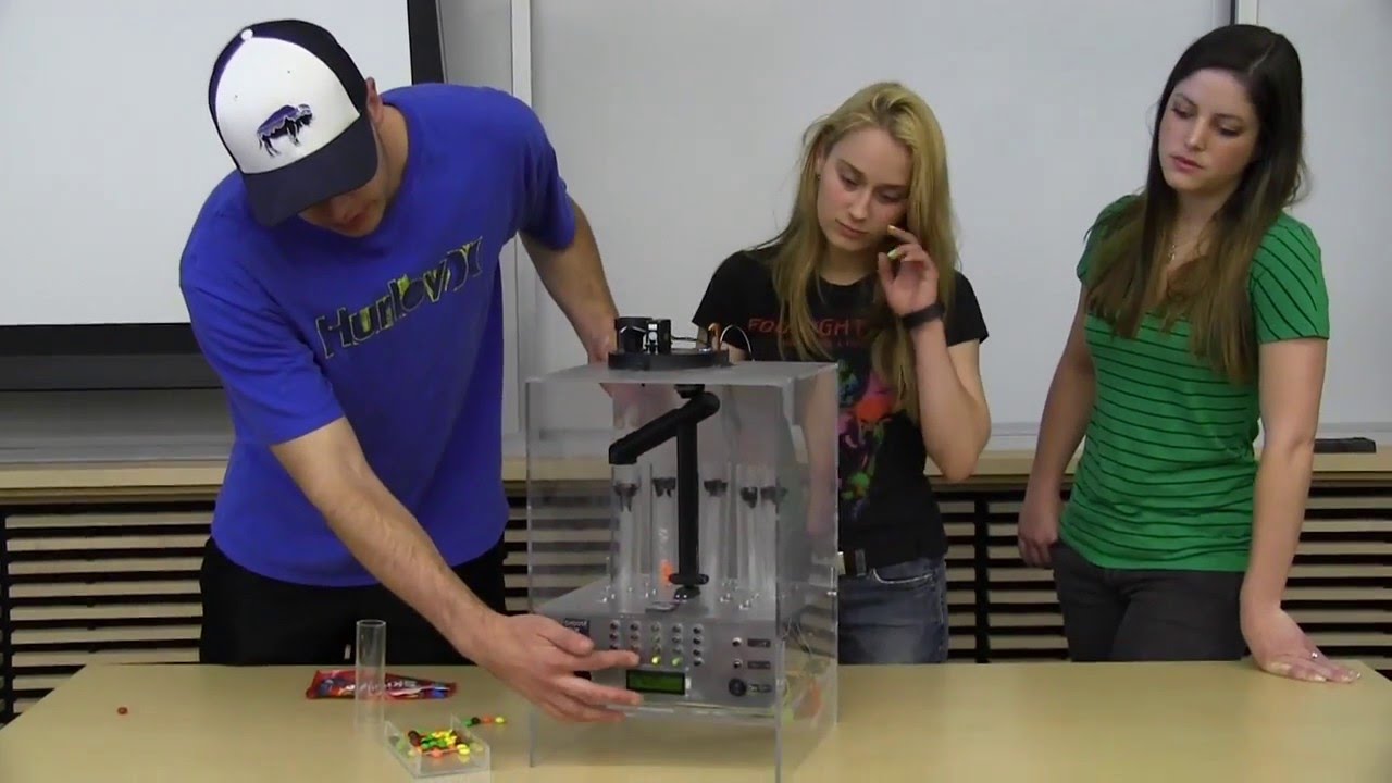 Skittles Sorter - Mechatronics Project - YouTube