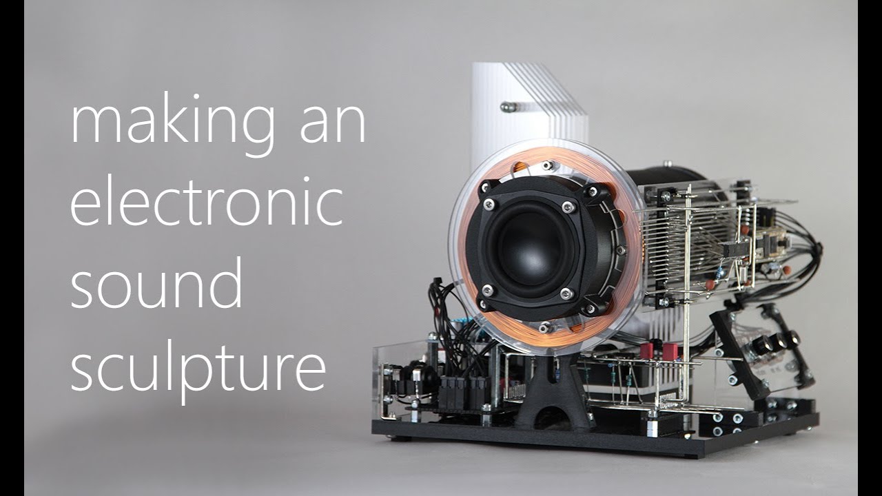Building an electromagnetic sound sculpture | louver counterfort - YouTube
