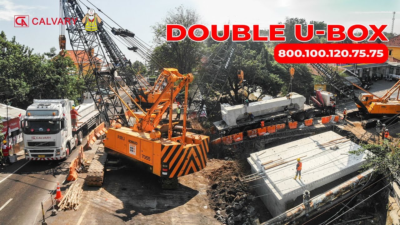 PROYEK PRESERVASI JEMBATAN JORONGAN, DOUBLE U BOX 8 METER - YouTube
