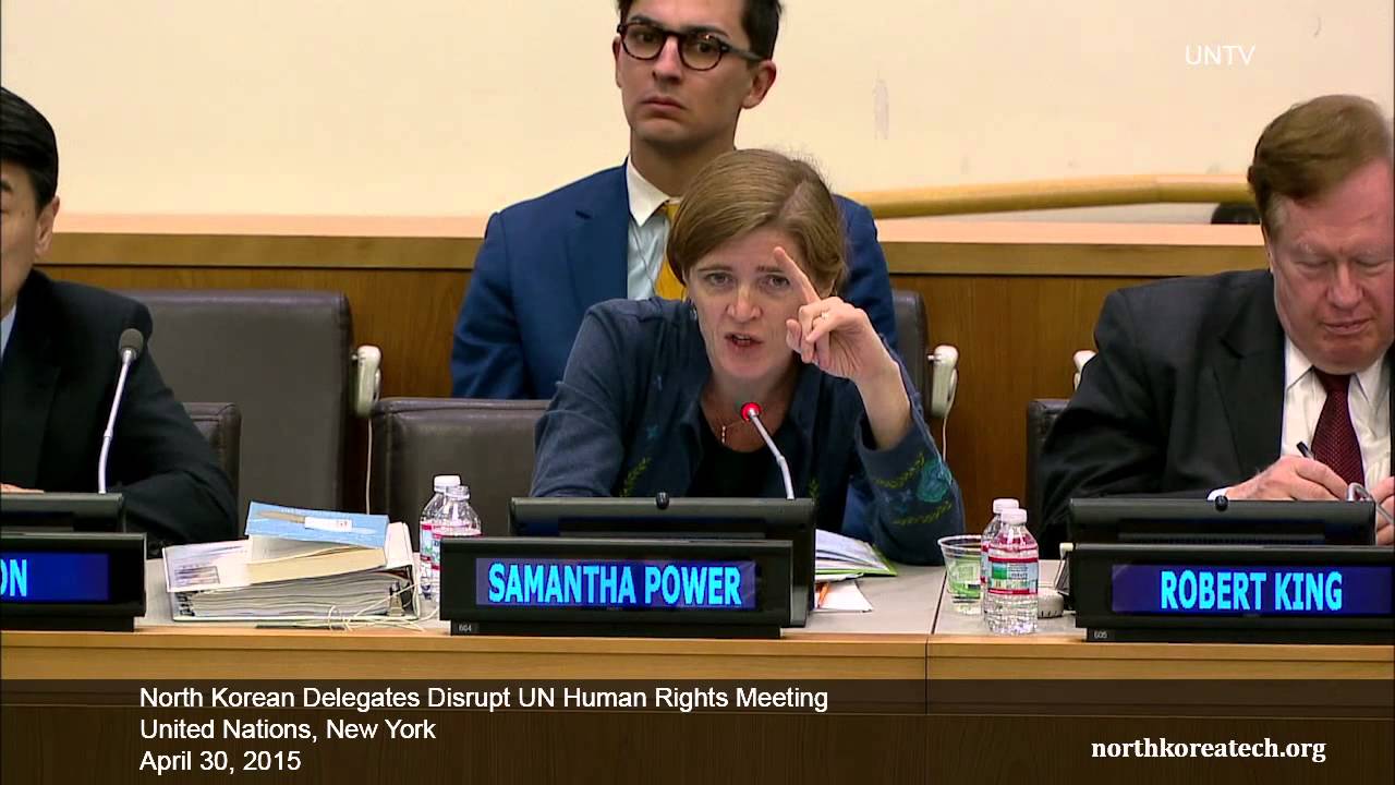 DPRK delegate disrupts UN Human Rights meeting - YouTube