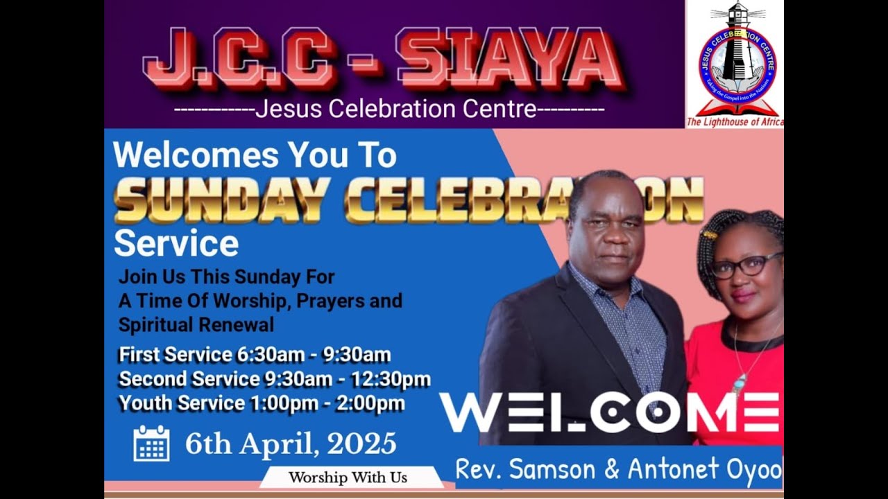 JCC Church Siaya |Sunday 6th April '25| Evening Sunday Service | Be ...