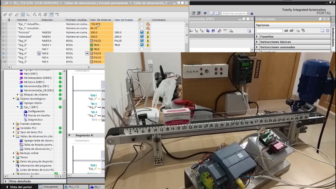 Motion Control analógico con S7-1200 y Sinamics V20 - YouTube