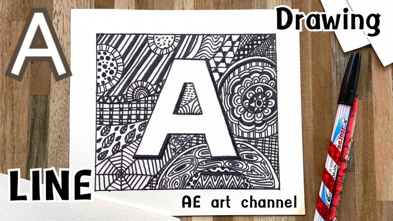 Drawing Line Font. - YouTube