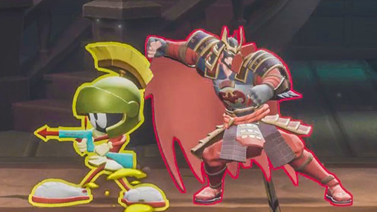 Samurai Batman vs Marvin the Martian Fight - MultiVersus HD - YouTube