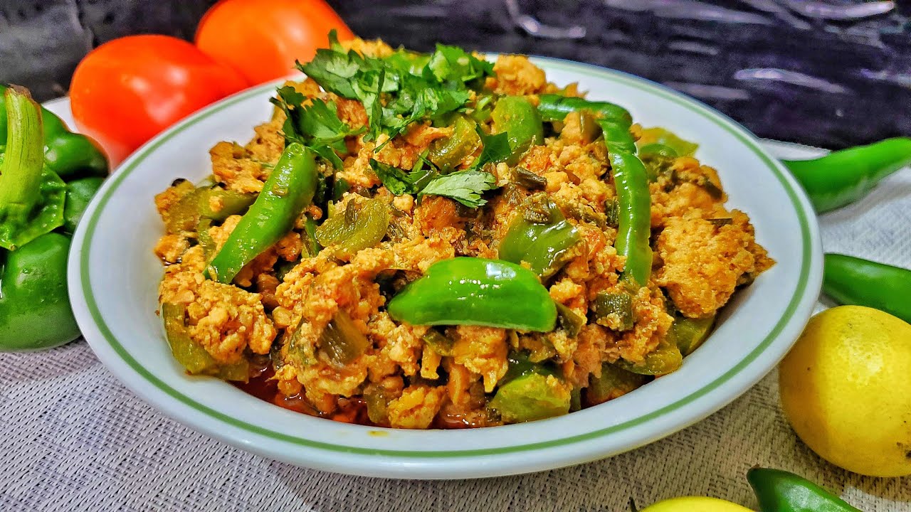 Chicken Qeema With Shimla | keema Shimla Recipe | Keema Recipe With ...