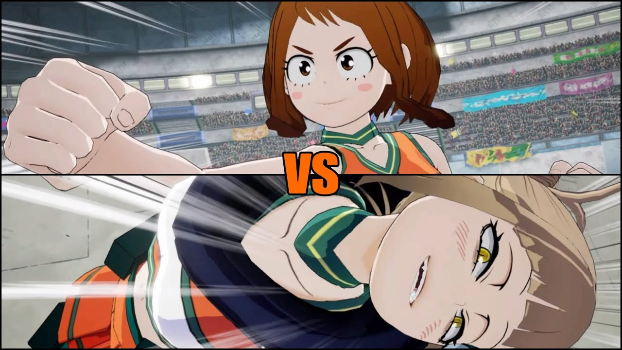 MHOJ2: "Cheerleader" Ochaco Uraraka vs."Cheerleader" Himiko Toga ...