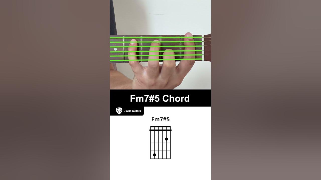 How To Play The Fm7#5 Chord On Guitar - Guvna Guitars - YouTube