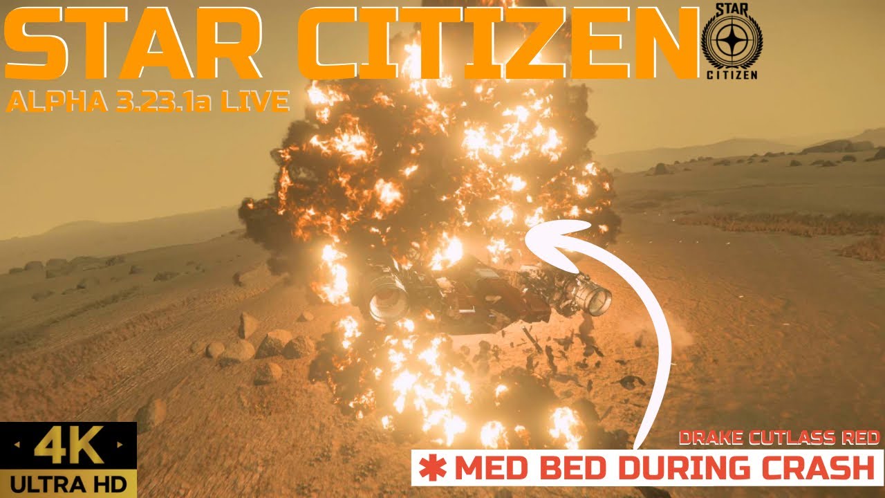 [4K] Med bed During a Crash | Star Citizen 4k Gameplay Test - YouTube